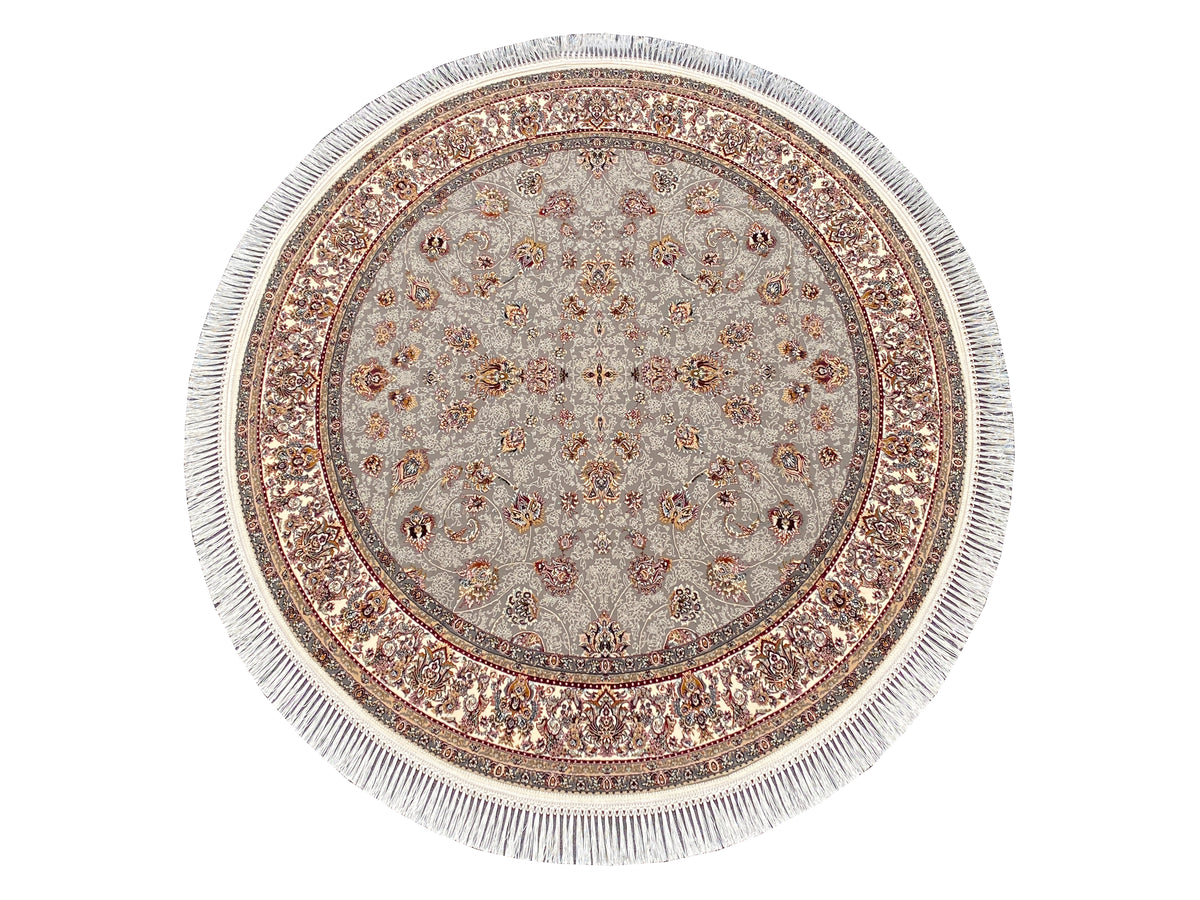 Round 1200 Reeds Mehriz - Grey — Almeida Rugs